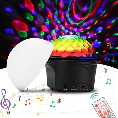Onever LED Magic Ball Bluetooth Crystal Stage Light Rotating Mini ...