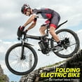 Gocio Adult Electric Bicycles Foldable Ebike, 500W 26" Electric Commuter Bicycle, 48V Battery ...