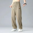 Work Pants Men Black Solid Color Running Pants Athletic Pants Black