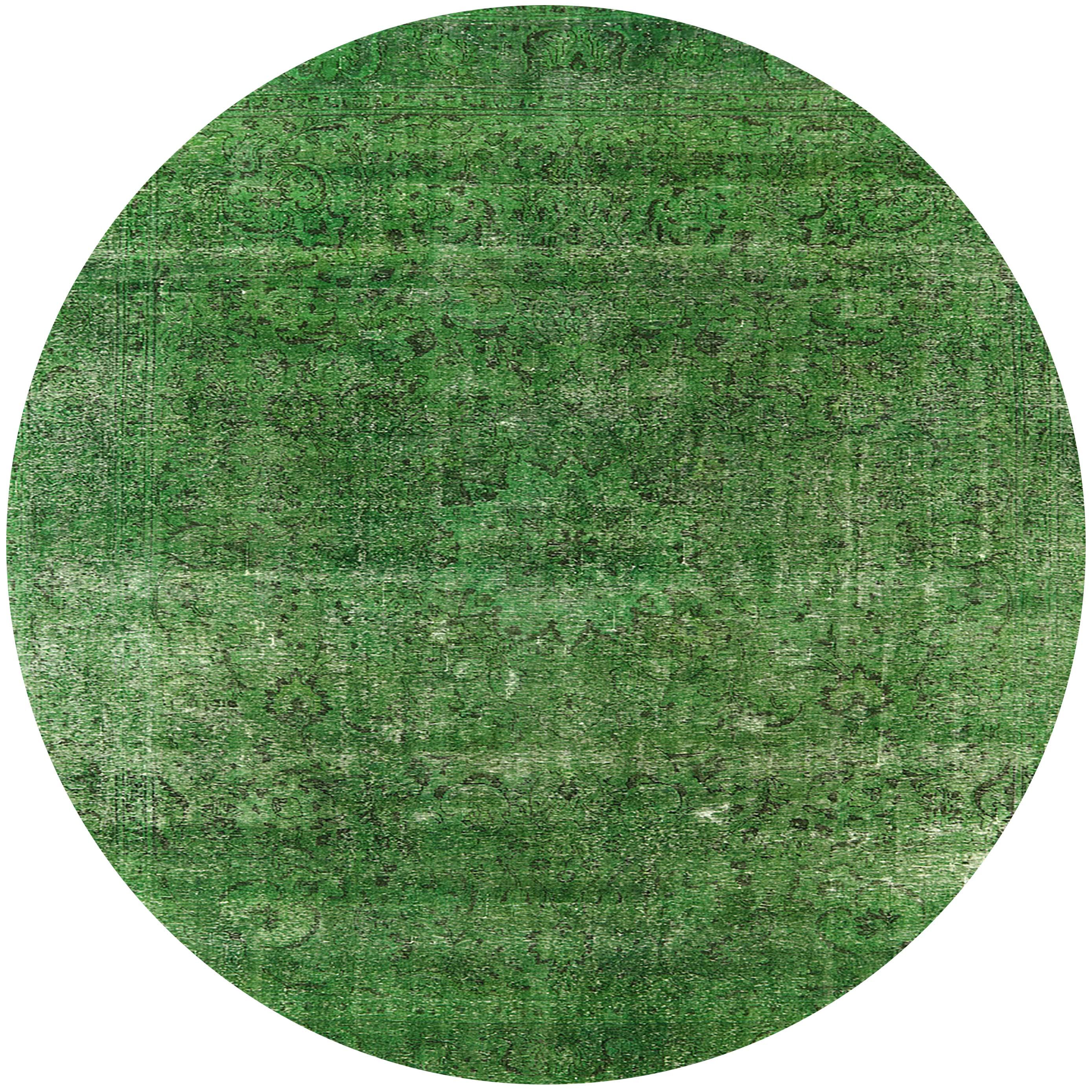 Ahgly Company Indoor Round Mid-Century Modern Green Apple Green ...