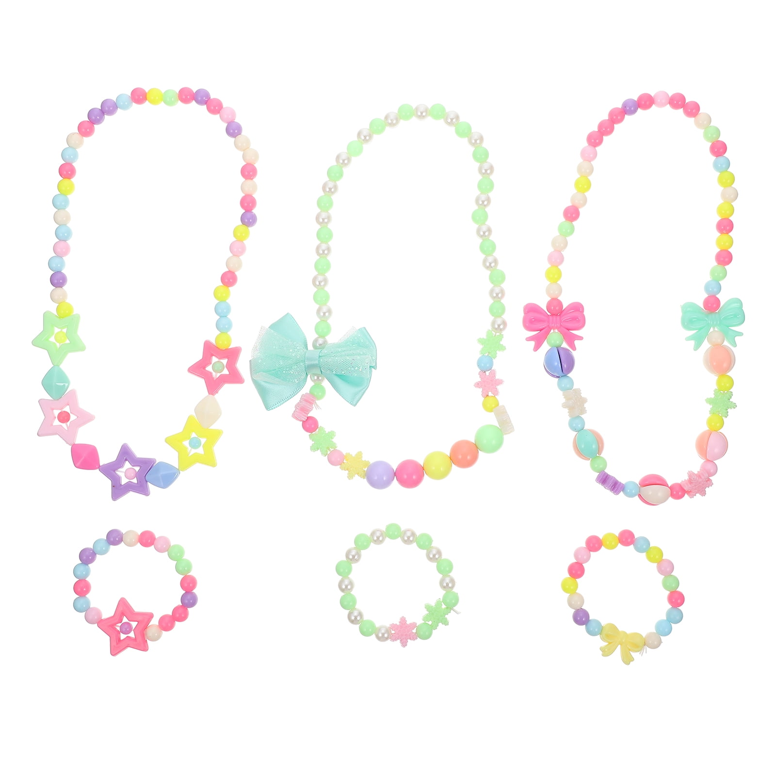 Click here for Masteelfca 3 Sets Of Children Necklace And Bracele... prices