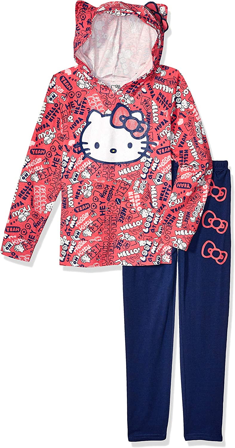 Hello Kitty Toddler Girls 2 Piece Hoodie and Pant Legging Set - Walmart.com