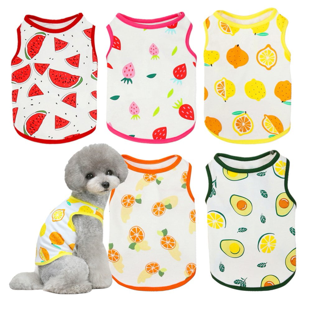 Click here for Generic Dog T-Shirt 4pcs Pet Dog Vest Shirt Breath... prices