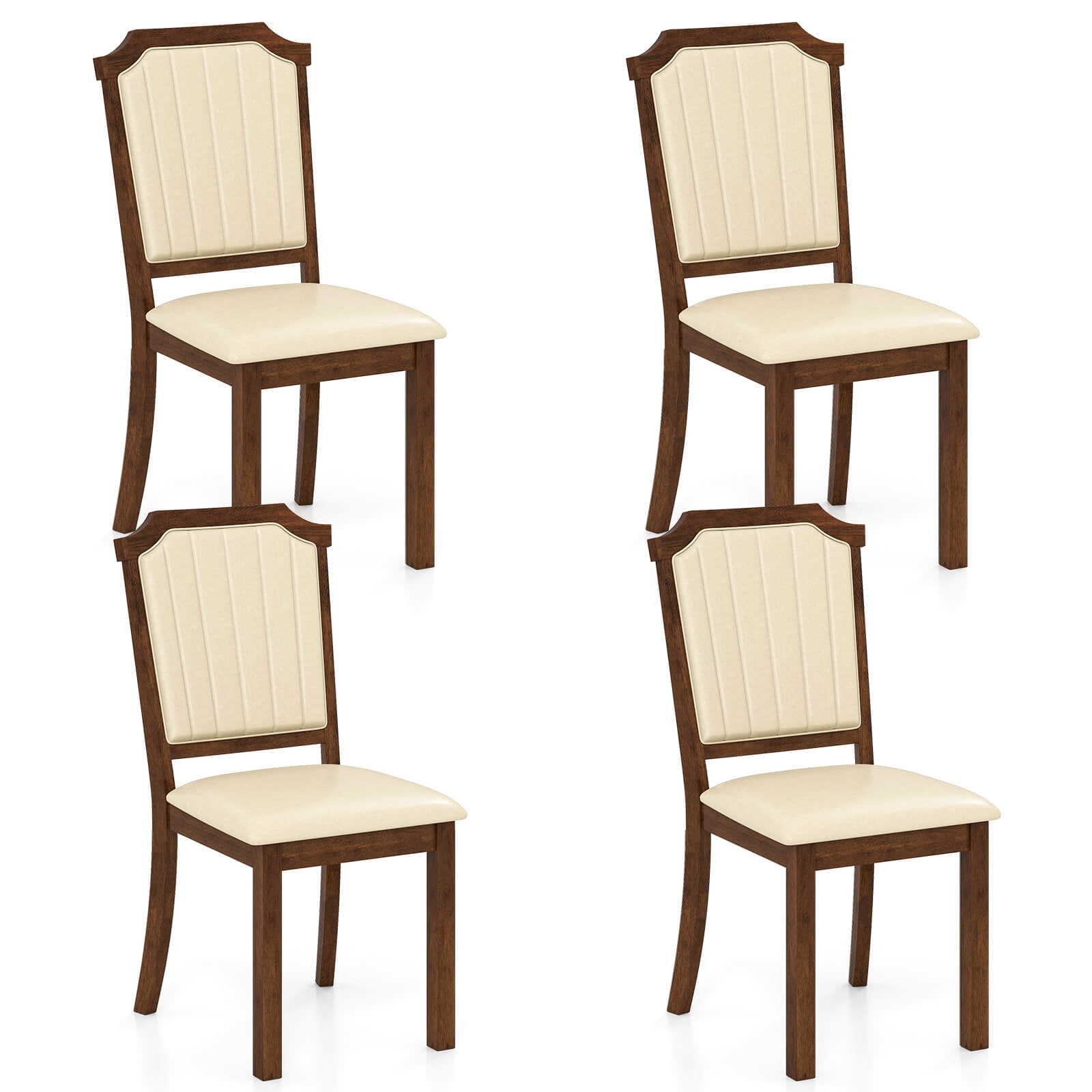 Click here for Costway Dining Chair Set Of 4 Upholstered Kitchen... prices