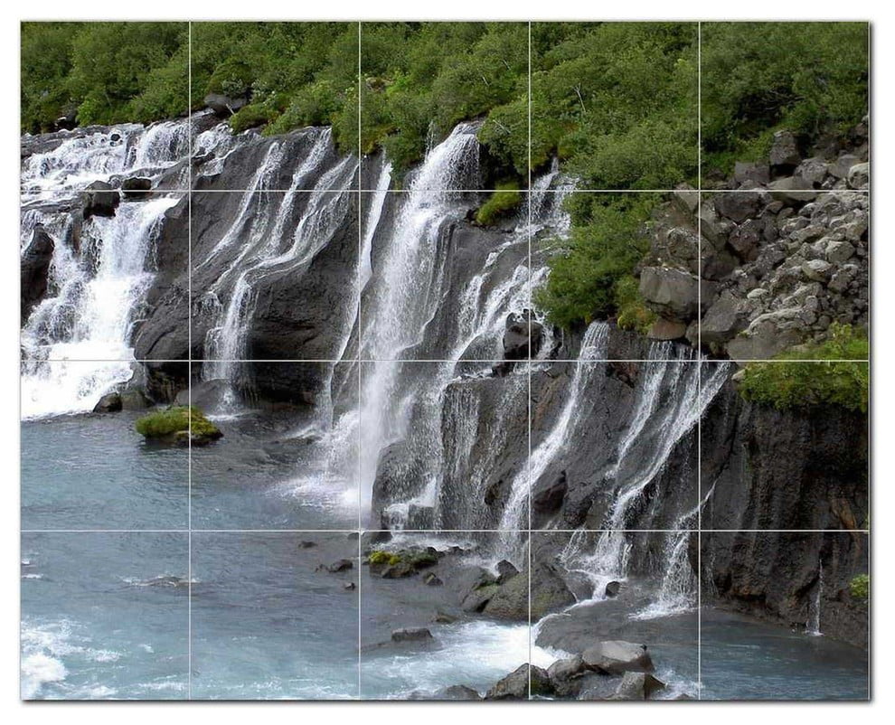 Waterfalls Ceramic Tile Mural Kitchen Backsplash Bathroom Shower ...