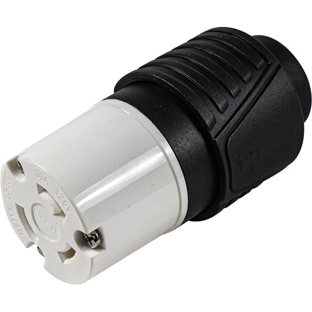HQRP US Cord Connector NEMA L5-30C Locking Female Plug Compatible with ...