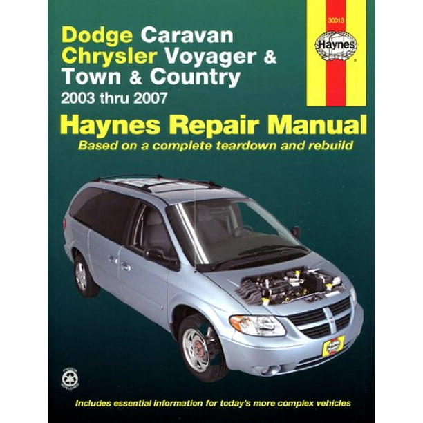 Haynes Repair Manuals Dodge Caravan, Chrysler Voyager/Town & Country ...