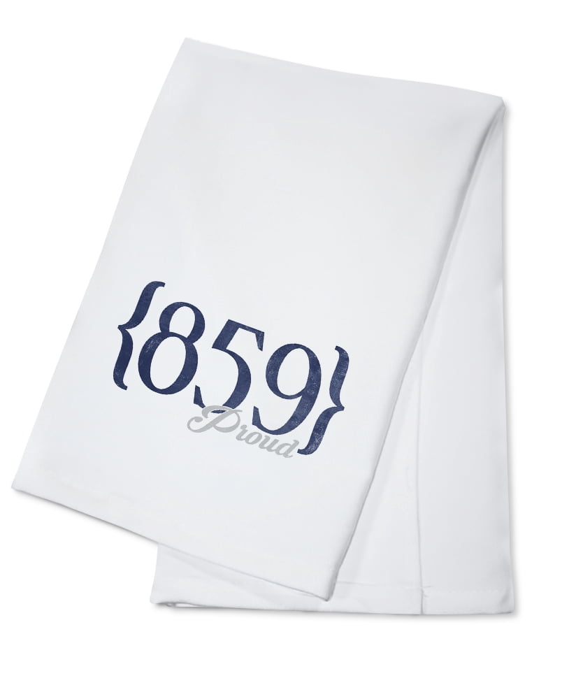 Lexington Kentucky 859 Area Code Blue 100 Cotton Tea Towel lexington-kentucky-859-area-code-blue-100-cotton-tea-towel