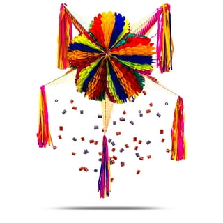 Cinco de Mayo Mexican Star Pinata, Extra Large Pinata with Red Cones ...