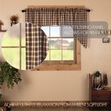 VHC Brands Rustic & Lodge Farmhouse Kitchen Window Curtains-Rory Swag ...