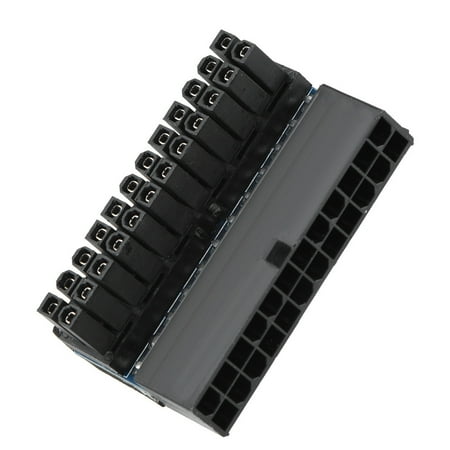 24Pin To 24Pin, Right Angle ATX Connector, ATX 24pin Adapter, For ...