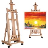Miumaeov Deluxe Portable H-Frame Easel, Adjustable, Moisture/Sun-Proof ...