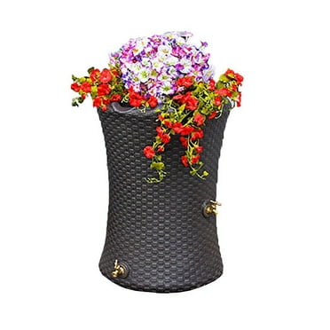 EarthMinded RainStation 50 gal. Rain Barrel with Diverter System ...