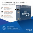 SteamSpa D-450-A 4.5 kW QuickStart Acu-Steam Bath Generator with Built ...