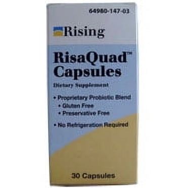 Risaquad Probiotic Dietary Supplement Capsules, 30 Count - Walmart.com