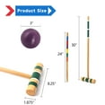 GSE Games & Sports Expert, Outdoor Yard Croquet Set, 6-Player, Classic ...