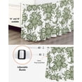 Abstract Paisley Pattern Bed Skirt King Size 18 Inch Drop, Retro Green ...