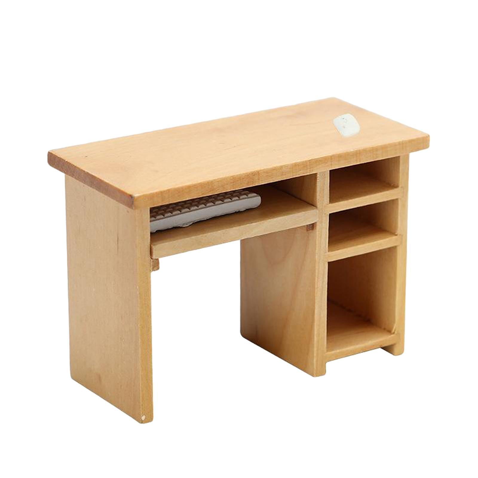 Click here for Luzkey Cute Miniature Wooden Computer Desk With Mo... prices