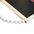 CousinDIY Natural Wood Color Frame Chalkboard with Wood Beaded Handle ...