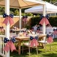 5.91" Patriotic Star & Stripe Bow, American Flag Design, Decorative ...