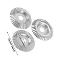 4 Pack 4-15/16" Angle Grinder Wood Grinding Disc, Flat Face Tungsten ...