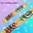 Matashi Gold Hand Painted Enamel Mezuzah w Hebrew Shin Home Door Decor ...
