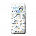 Bluey 4 Pieces Blue Bed Blankets Sets, Crib and Toddler Bed Size ...