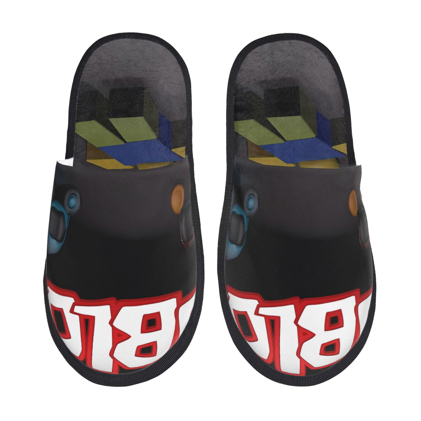 Click here for Naloa Roblox Print Indoor Fuzzy Slippers memory Fo... prices