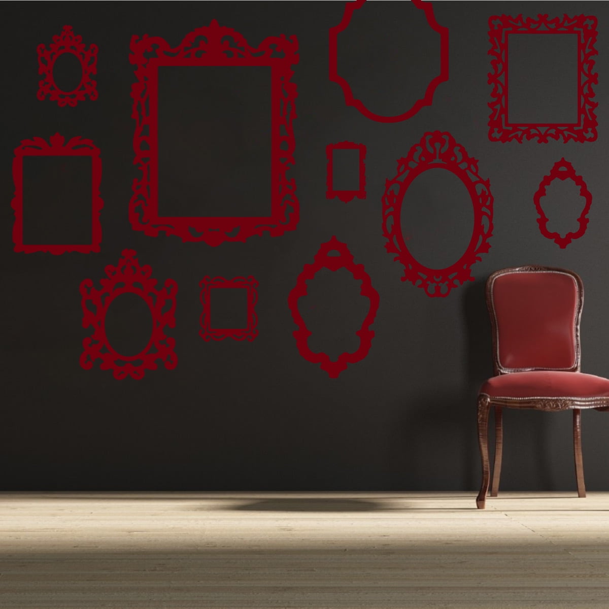 Antique Vintage Decorative Decal Picture Frame Wall Art Stickers ...