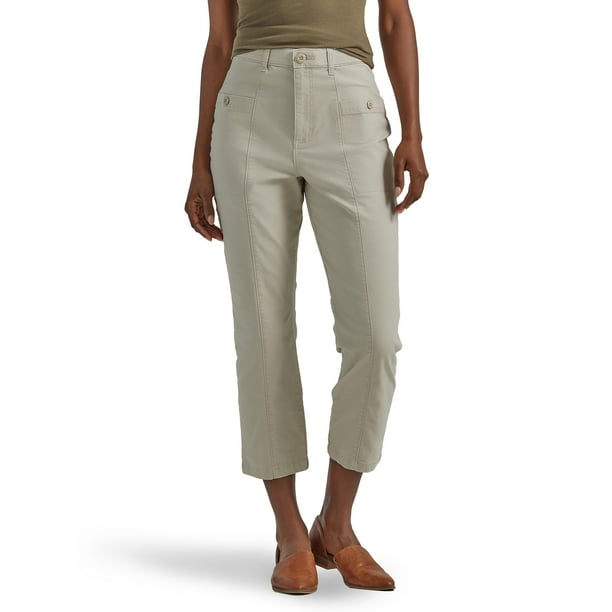 Lee® Women's Ultra Lux Relaxed Fit Seamed Crop Pant - Walmart.com