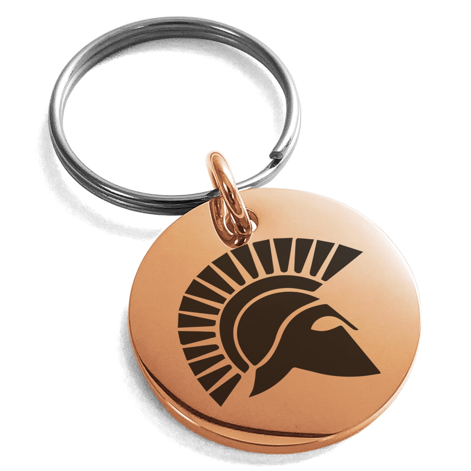 Stainless Steel Ares Greek God of War Engraved Small Medallion Circle ...