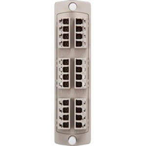 Leviton 5F100-4IL Adapter Plate, 24 Fibers, Black - Walmart.com