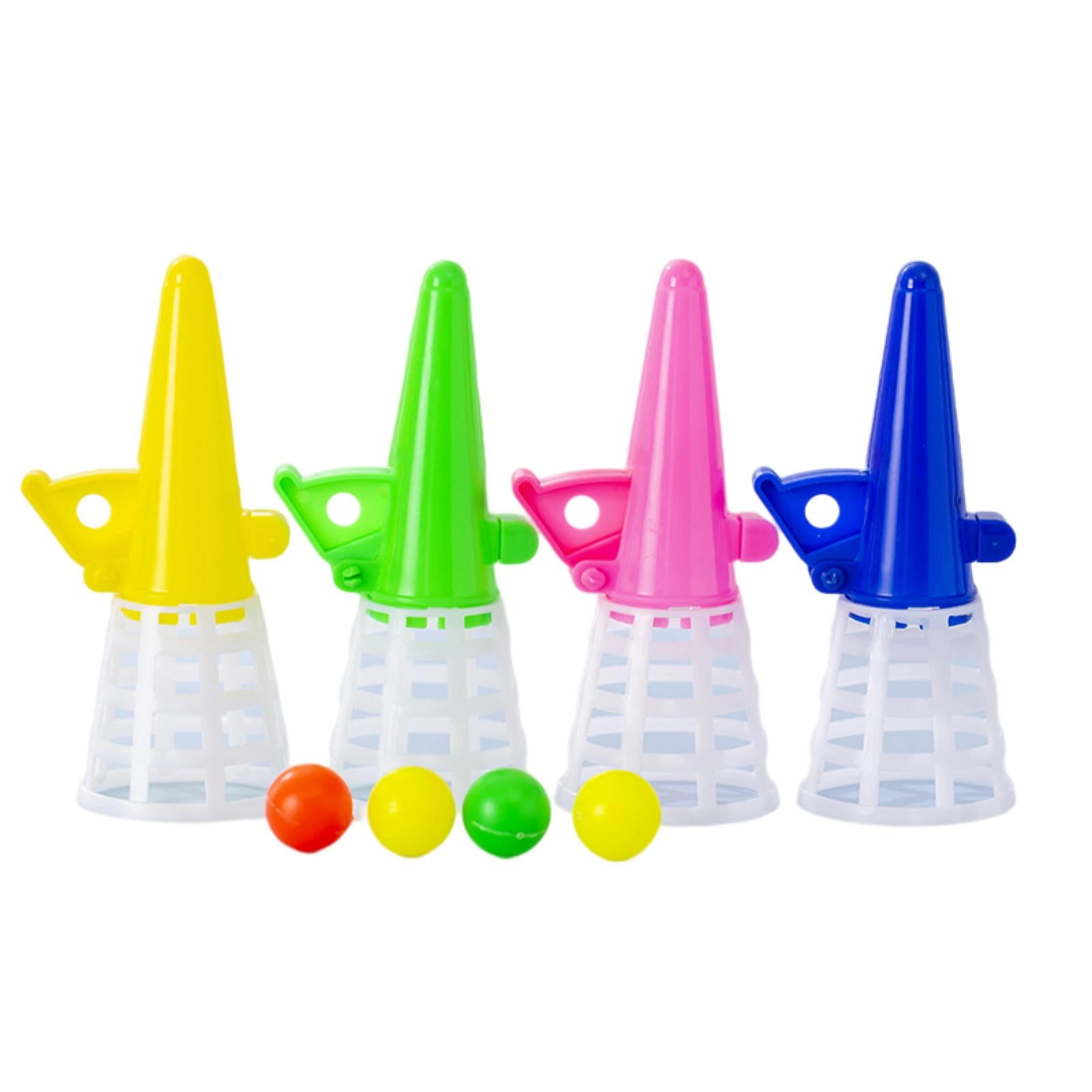 DISHAN Throw Ball Toy 1 Set Improve Concentration Pressing Design Fun ...