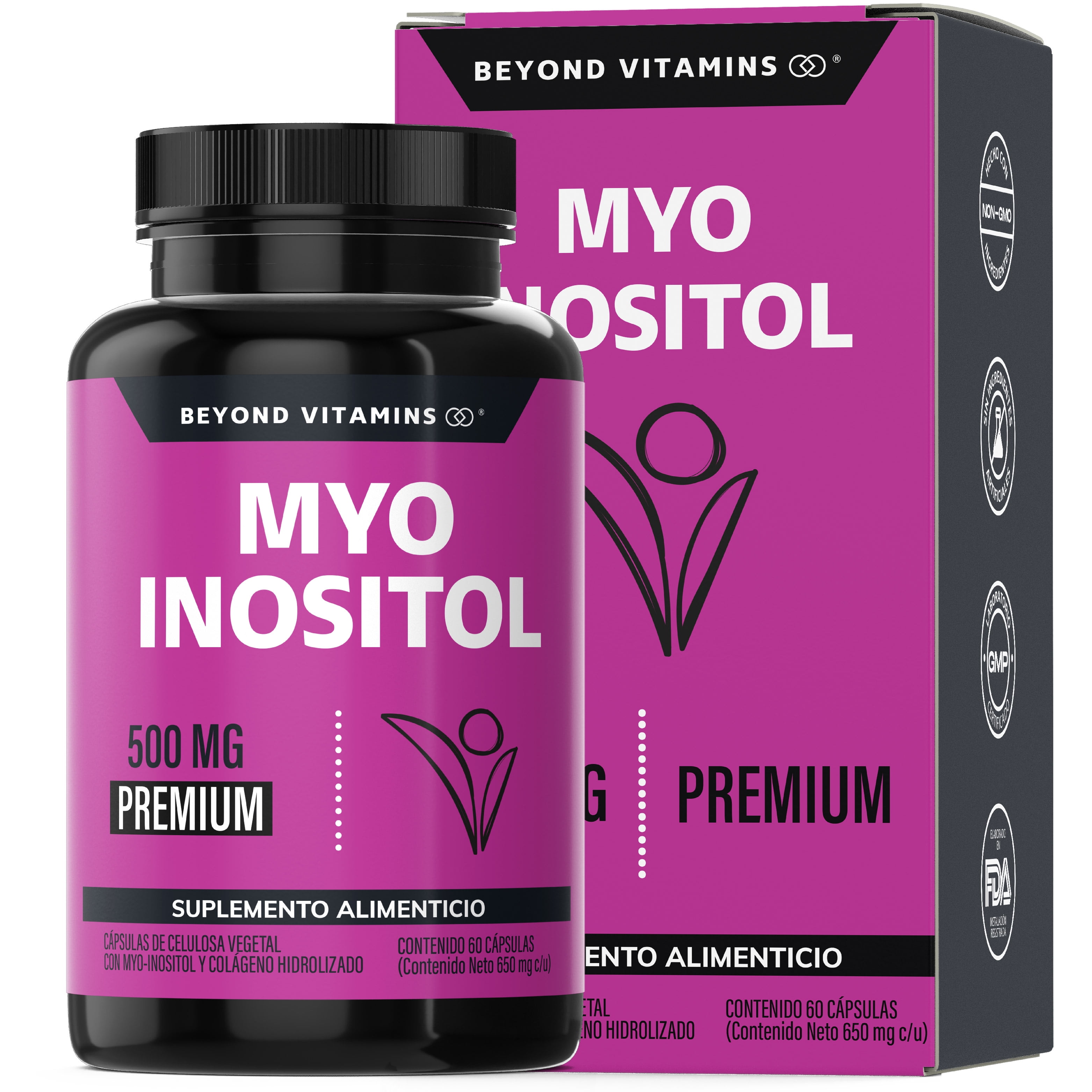 Suplemento Alimenticio MYO Inositol y Colágeno Hidrolizado Beyond ...
