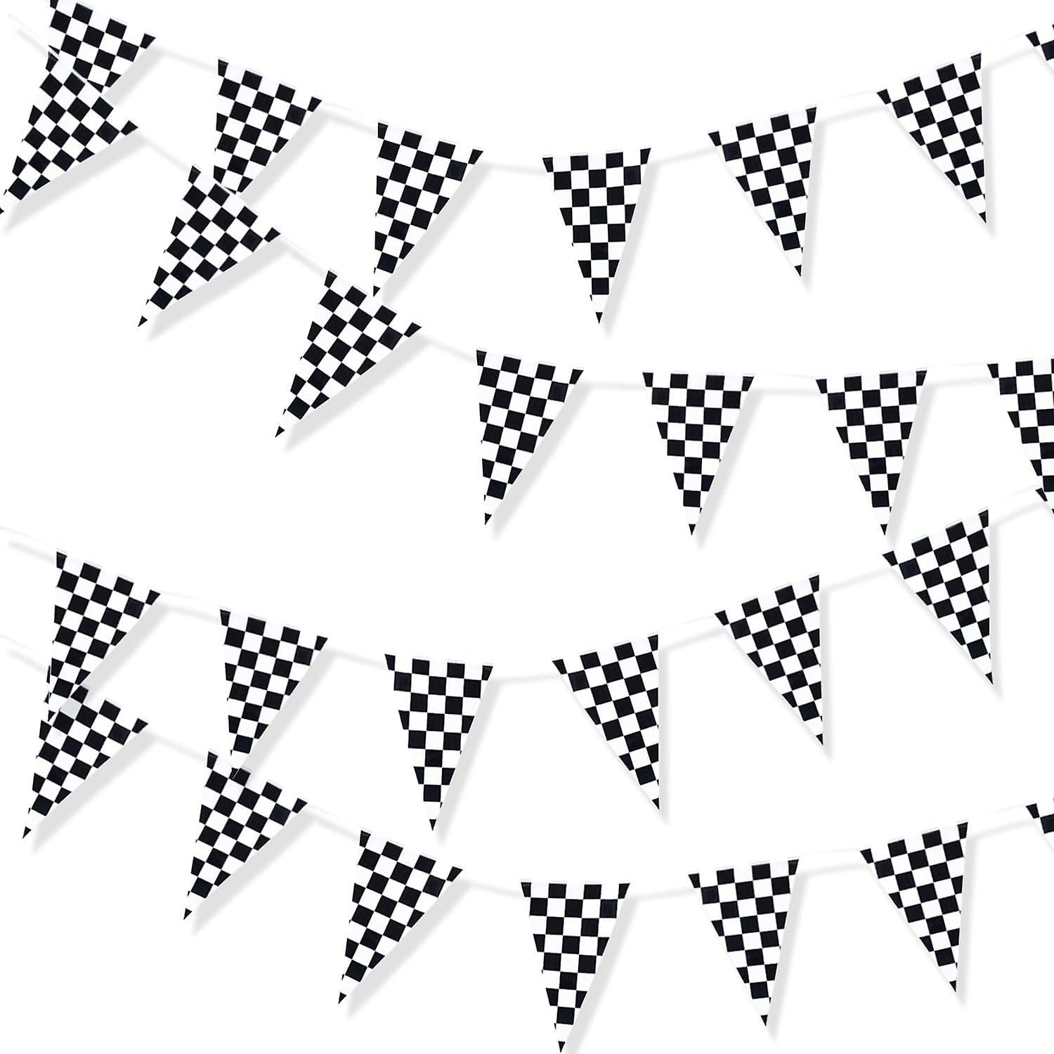 Banderín de carreras LIUYMXG decoración de fiesta temática Bandera de ...