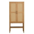 Better Homes & Gardens Springwood Caning Storage Cabinet, Light Honey ...