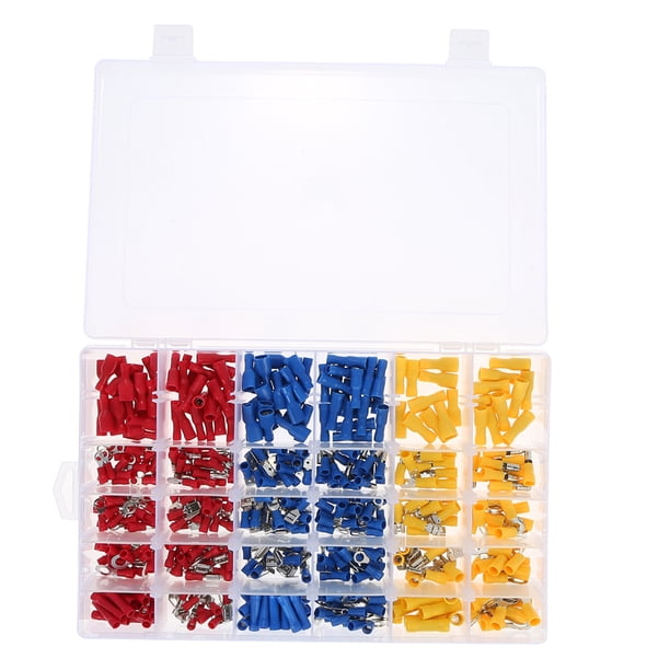 480PCS Assorted Terminales Aislados 13 Tipos De Crimp Cable De Alambre ...