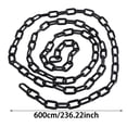 20 FT Traffic Warning Chain - Heavy Duty Plastic Barrier Chain For ...