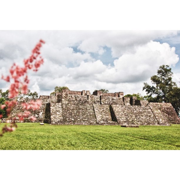 24x36 gallery poster, Aztec Pyramid of Teopanzolco, Cuernavaca, Morelos ...