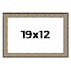 25x20 Frame Brushed Silver Solid Wood Picture Frame | 0.75 Inch ...