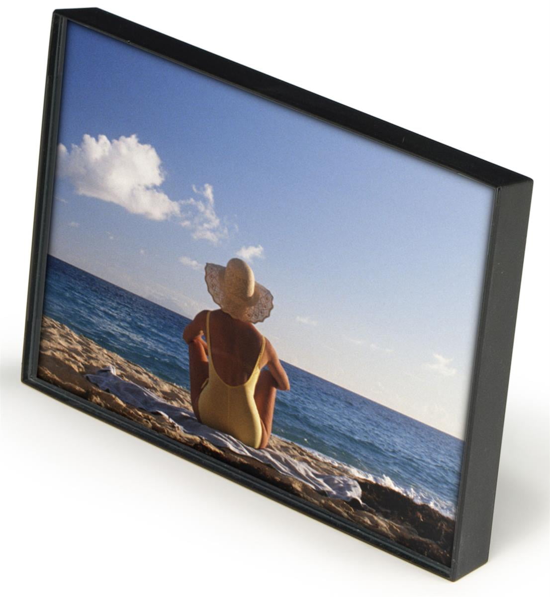 Set of 12, Clear Box Frames for 4 x 6 Photos, Snap-in Rear Easel, Wall ...