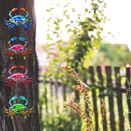 Metal Crab Garden Wall Hanging Crab Hanging Pendant Pendant Outdoor ...
