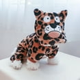 Adorable Cartoon Leopard Pet Costume Hoodie Warm Outfits Cloth Leopard ...