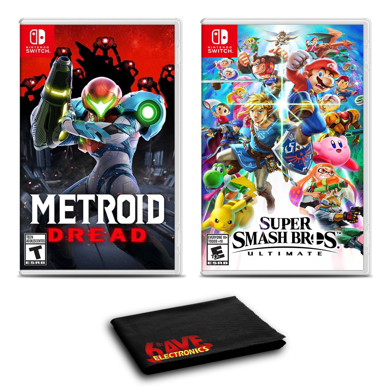 Metroid Dread and Super Smash Bros Ultimate - 2 Game Bundle For ...