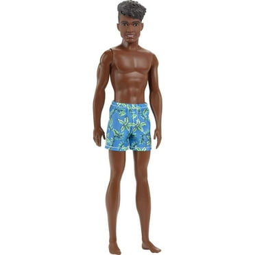 Barbie The Movie Ken Doll Wearing Pastel Striped Beach Matching Set ...