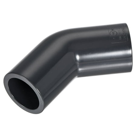 Uxcell UPVC Elbow Pipe Fitting DN15 1/2" ID Socket 45 Degree Pipe ...
