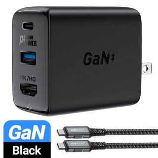 Griffin PowerBlock Premium USB-C PD 45W Wall Charger, Black (North ...