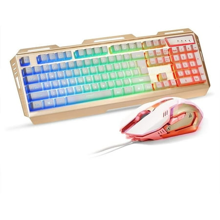 Colorful Keyboard and Mouse Combo for Gamers,Color Changing Keyboard ...