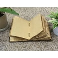 Leather Notebook, 200 Blank Deckle Edge Paper, Handmade Fancy Bound ...