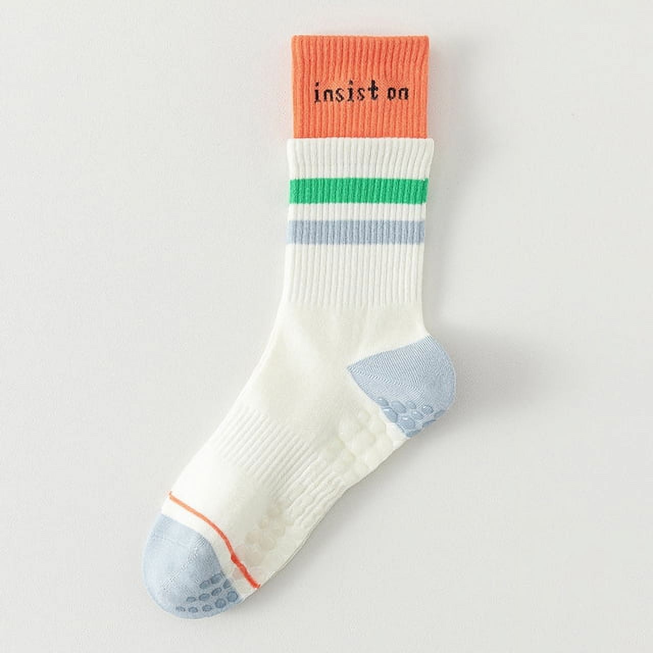 Click here for Ousitaid Cotton Breathable Mid-Calf Yoga Socks Sol... prices